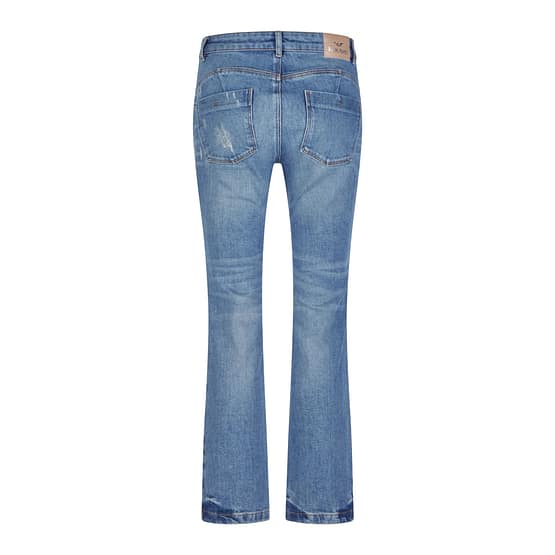 Marc Aurel • blauwe cropped flared jeans • shop BollyWolly