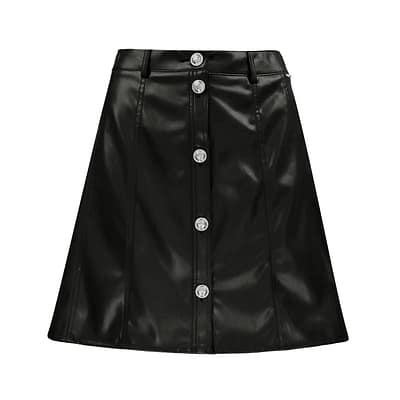 Liu Jo • zwarte faux leather rok • shop BollyWolly