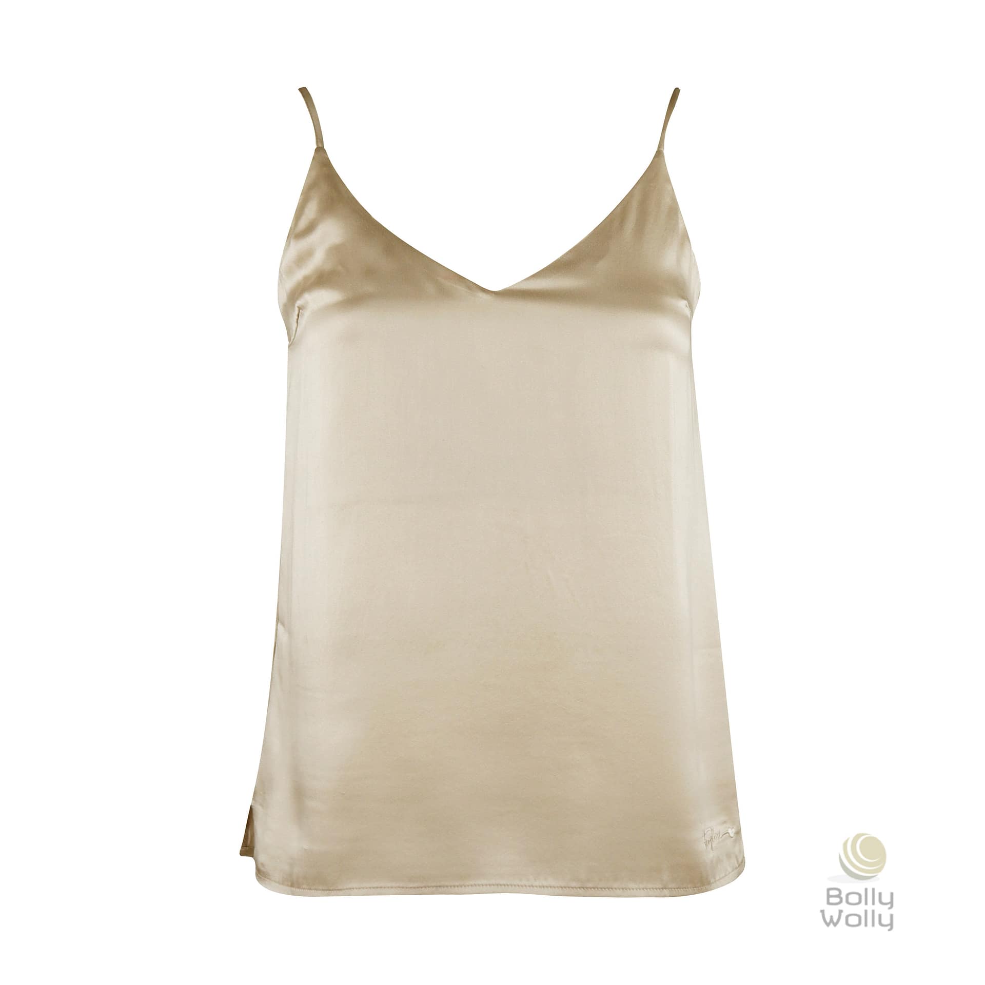 Frogbox • beige zijden top • shop BollyWolly