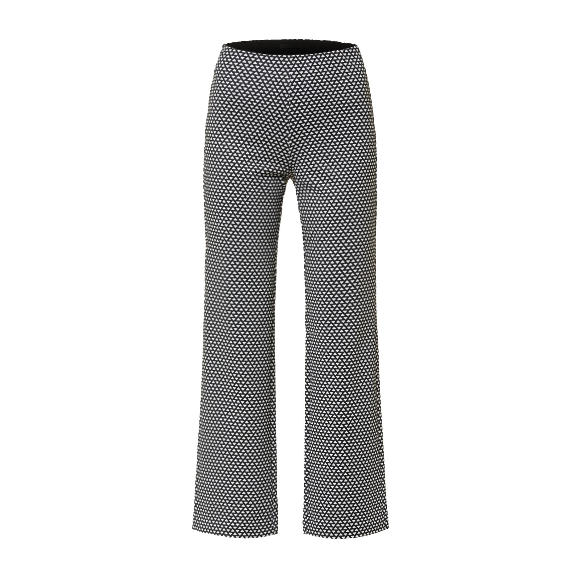 MAC • zwarte witte Flare broek • shop BollyWolly